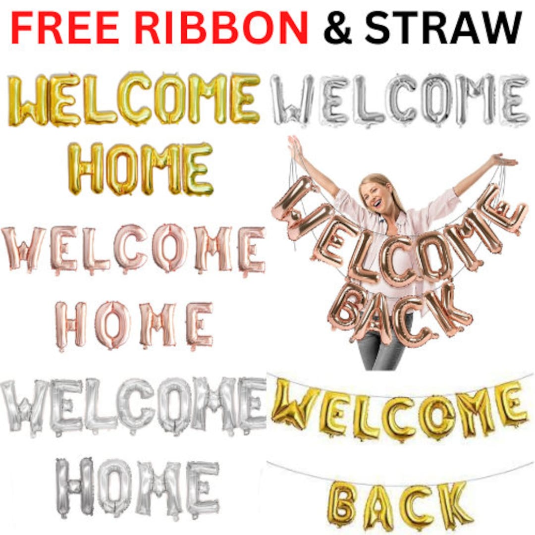 Welcome Home Foil Balloons Welcome Baby Baloons Welcome Back Mylar ...