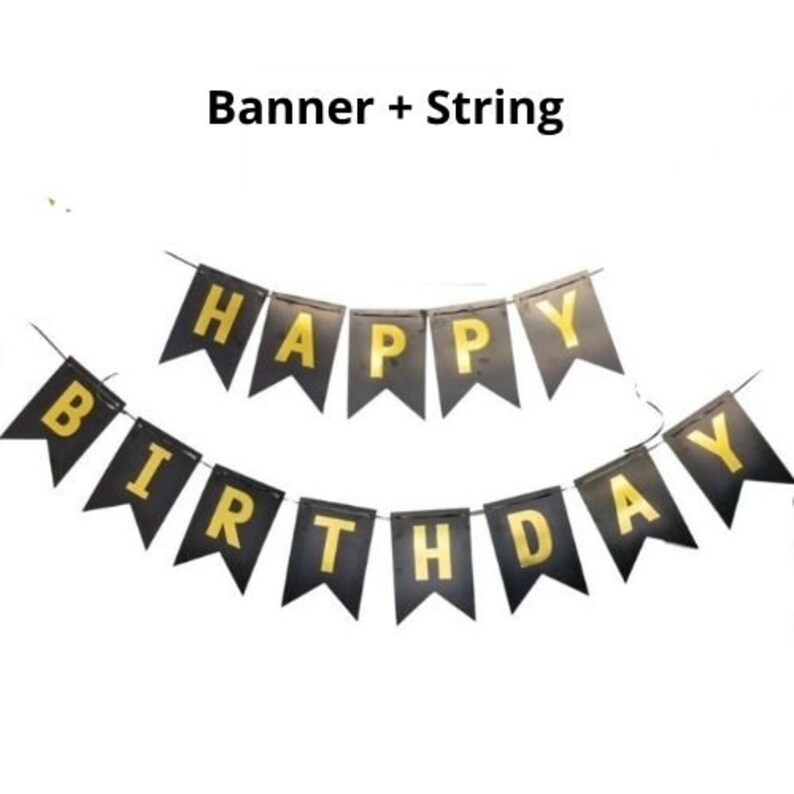 Happy Birthday Banner, Happy Birthday Bunting, Party Decoration ...
