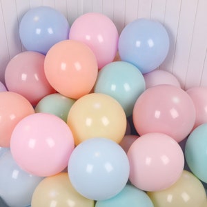 10 - 50 Pastel Balloons Birthday Balloons Anniversary Balons Helium Air ...
