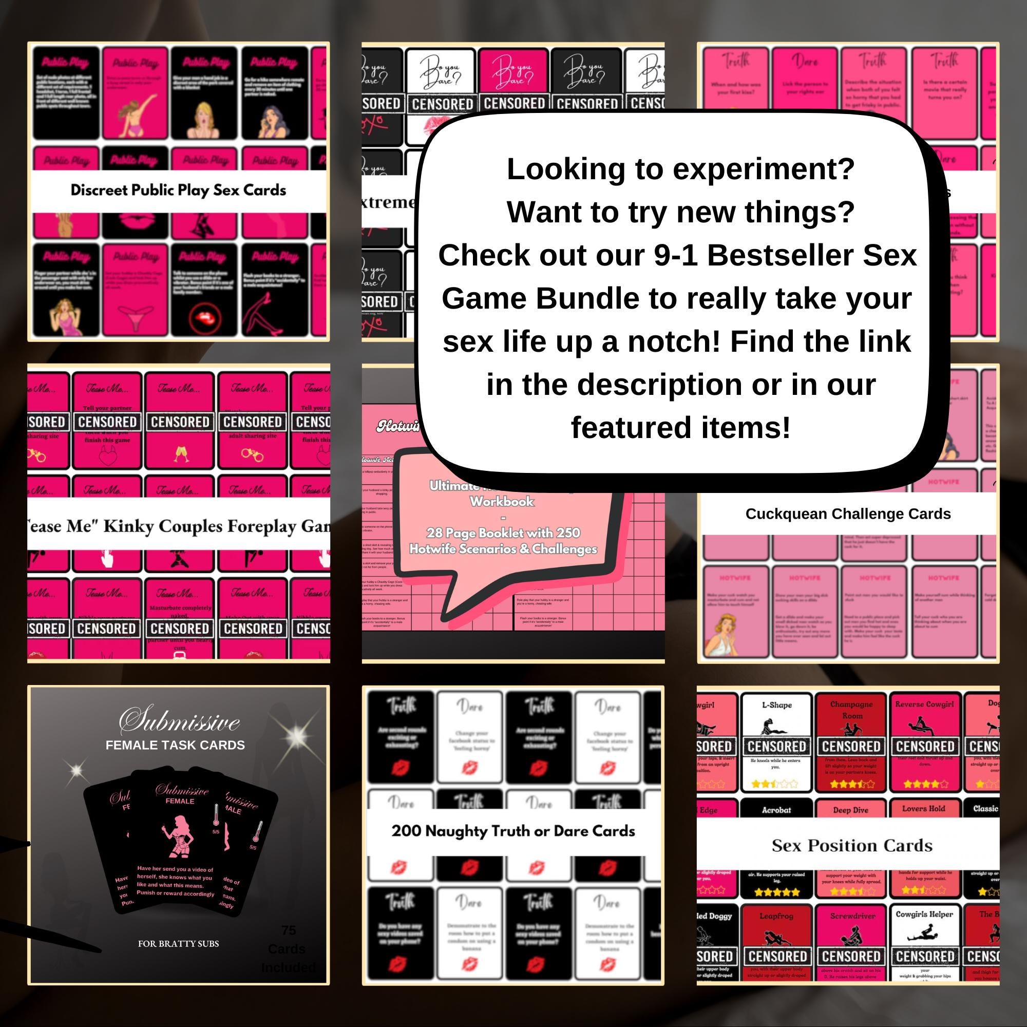 Fantasy Roleplay Cards - Kinky Roleplay Sex Cards - 70 Unique Roleplays ...