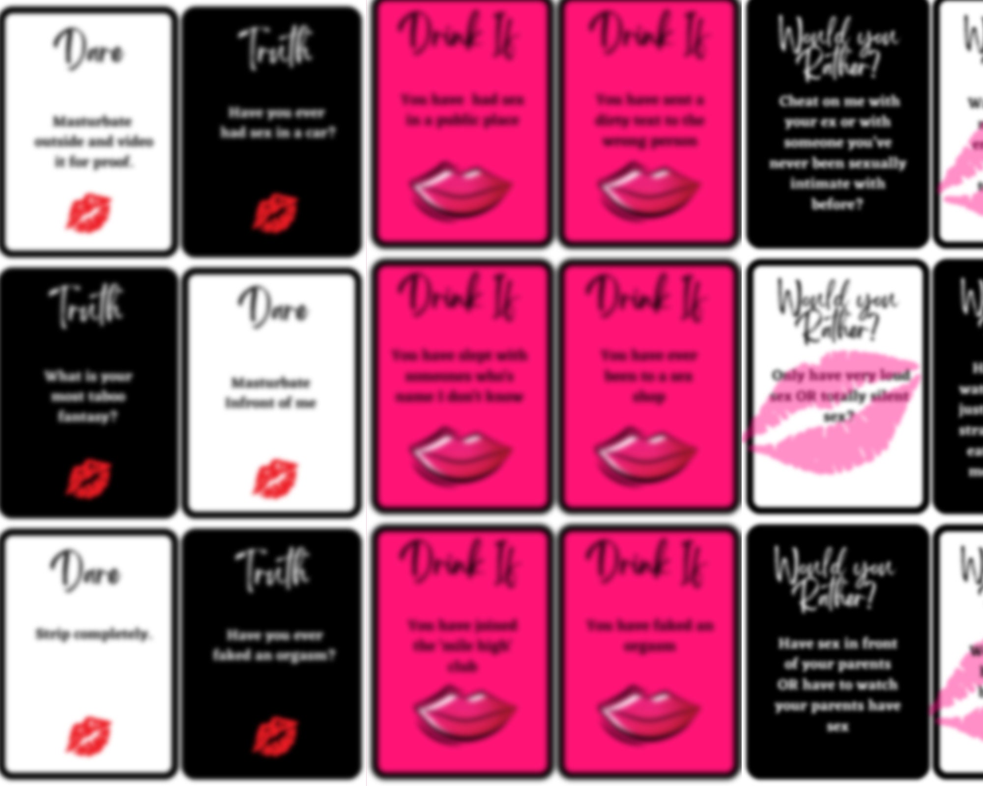 Kinky Drinking Games Bundle for Couples Sexy Valentines Gift - Etsy