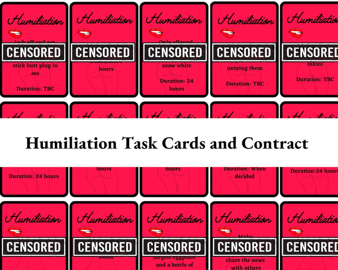 Sissy Humiliation Tasks - Submissive Male Sex Game- Instant Download - Etsy