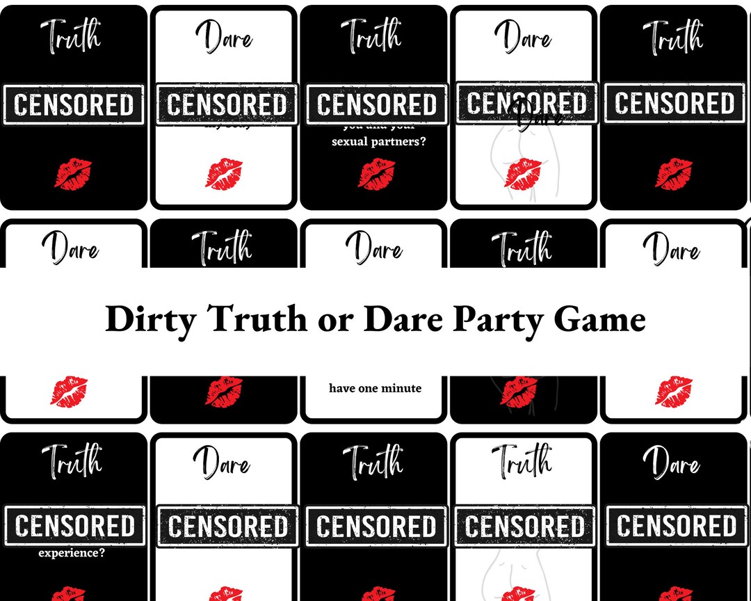 100 Dirty Truth or Dare Cards, Adult Party Game -truth or Dare Drinking ...