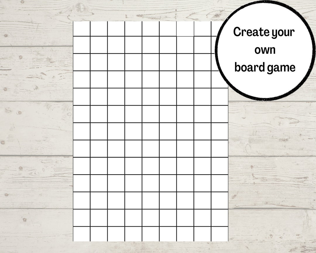 DIY Board Game Template: Editable Canva Design (PDF & SVG) - Etsy