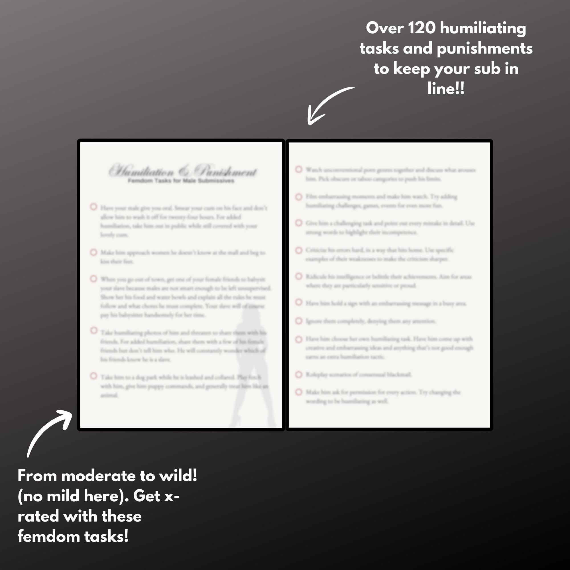 120 Femdom Humiliation & Tasks for Submissive Men - Sissy Humiliation ...