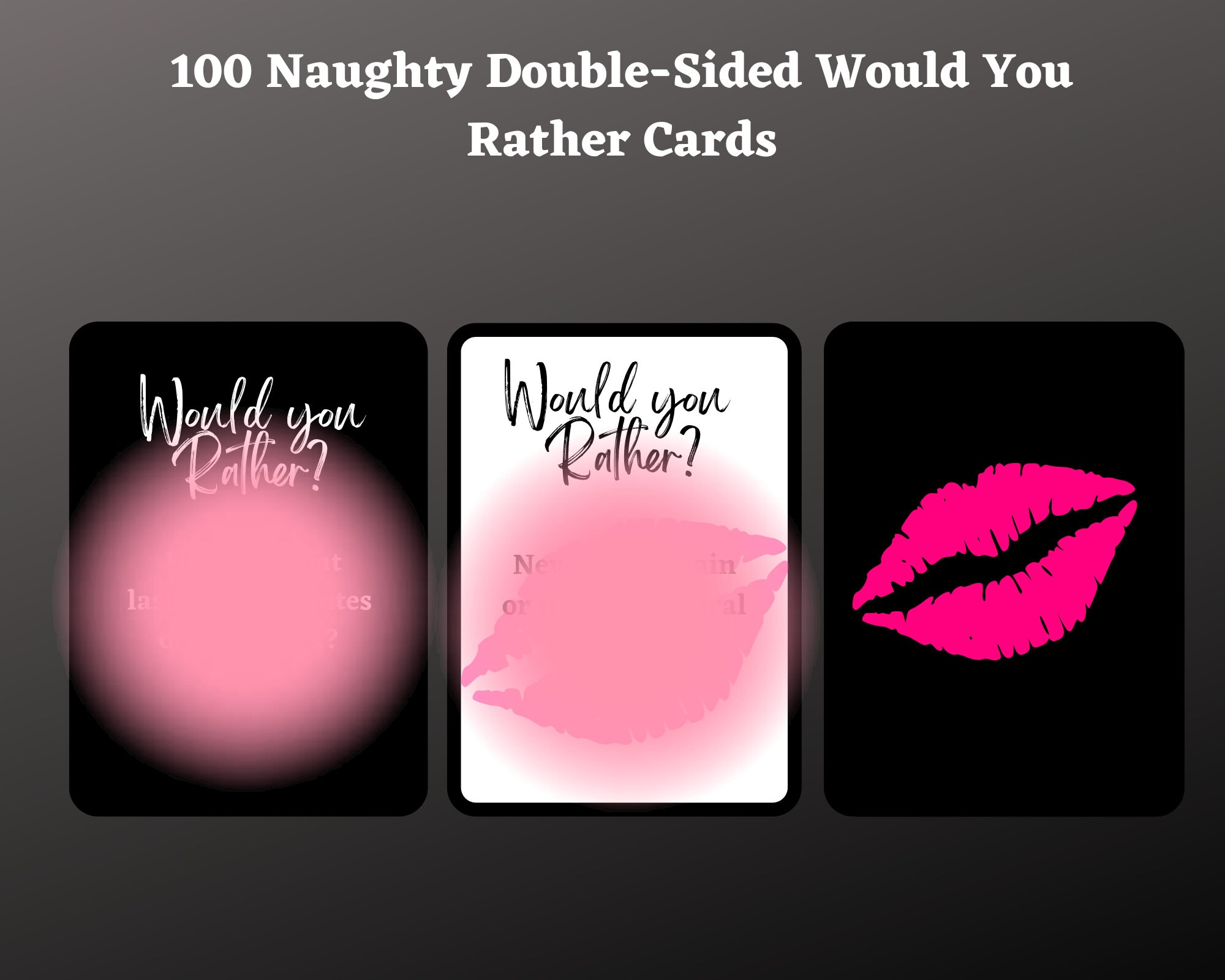 Kinky Foreplay Couples Card Game Bundle Printable Drinking Sex Game For