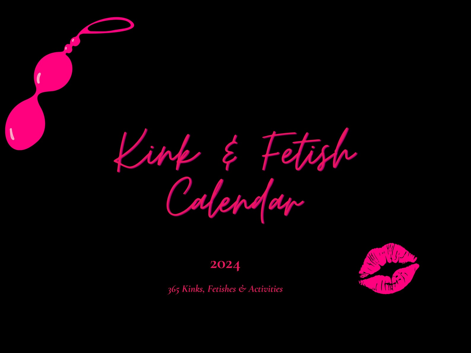 Kink and Fetish Calendar 2024 - BDSM, Roleplay (digital Download) - Etsy