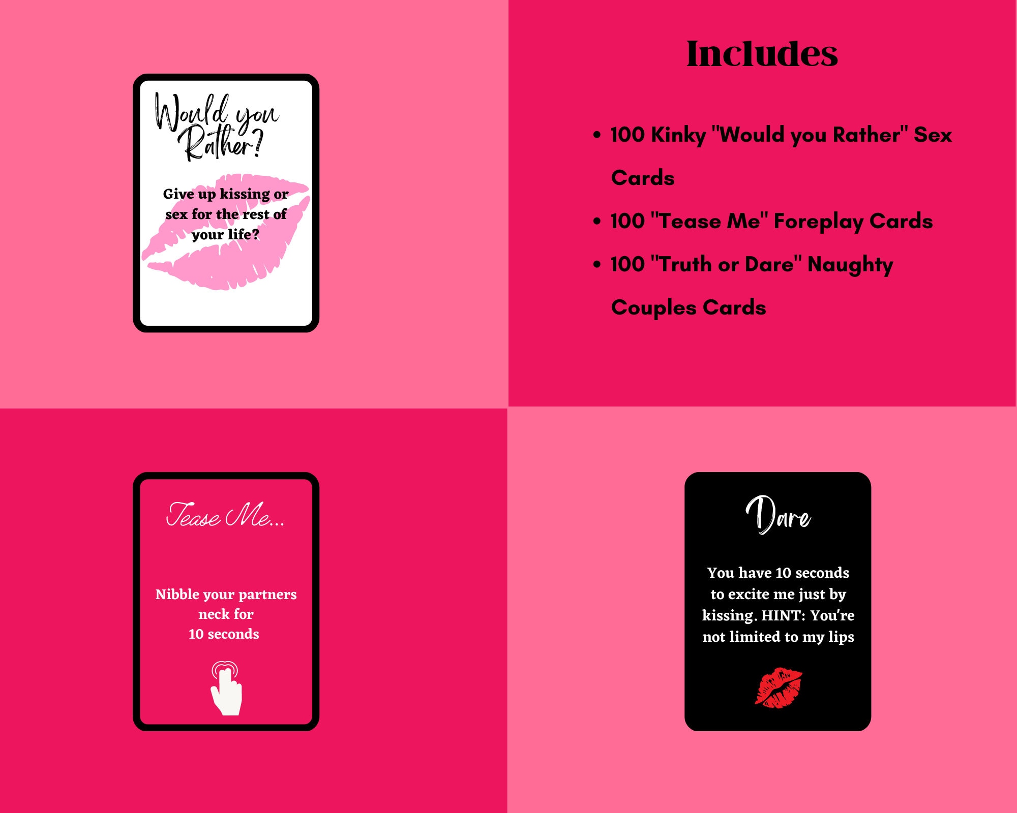 Kinky Foreplay Couples Card Game Bundle - Printable Drinking Sex Game for Adults - Digital ...