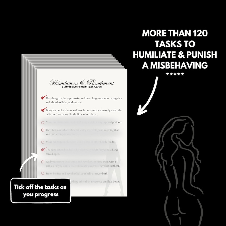 120 BDSM Humiliation and Punishment Tasks for Submissive Woman - BDSM Ideas for Submissive ...