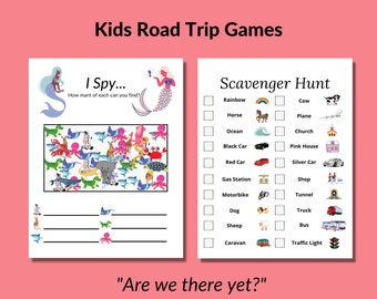 Driving Games for Kids, Road Trip Printables, Instant Download - Etsy