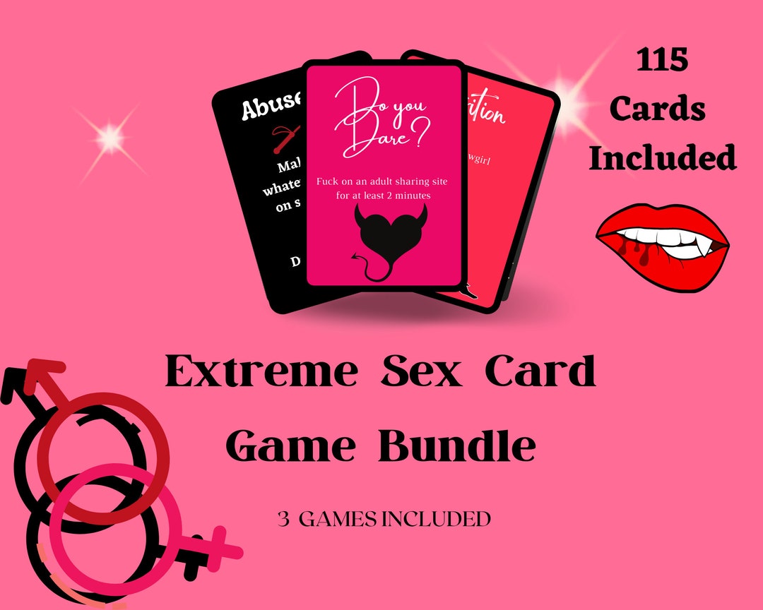 3 In 1 Extreme Adult Sex Card Bundle Bdsm Sex Cards Instant Download