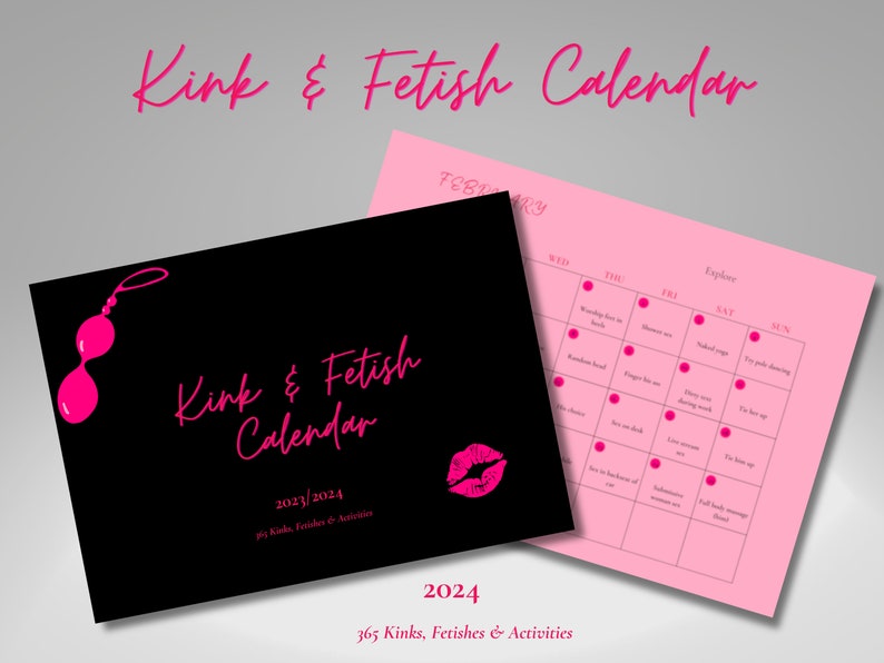 Kink and Fetish Calendar 2024 - BDSM, Roleplay (digital Download) - Etsy