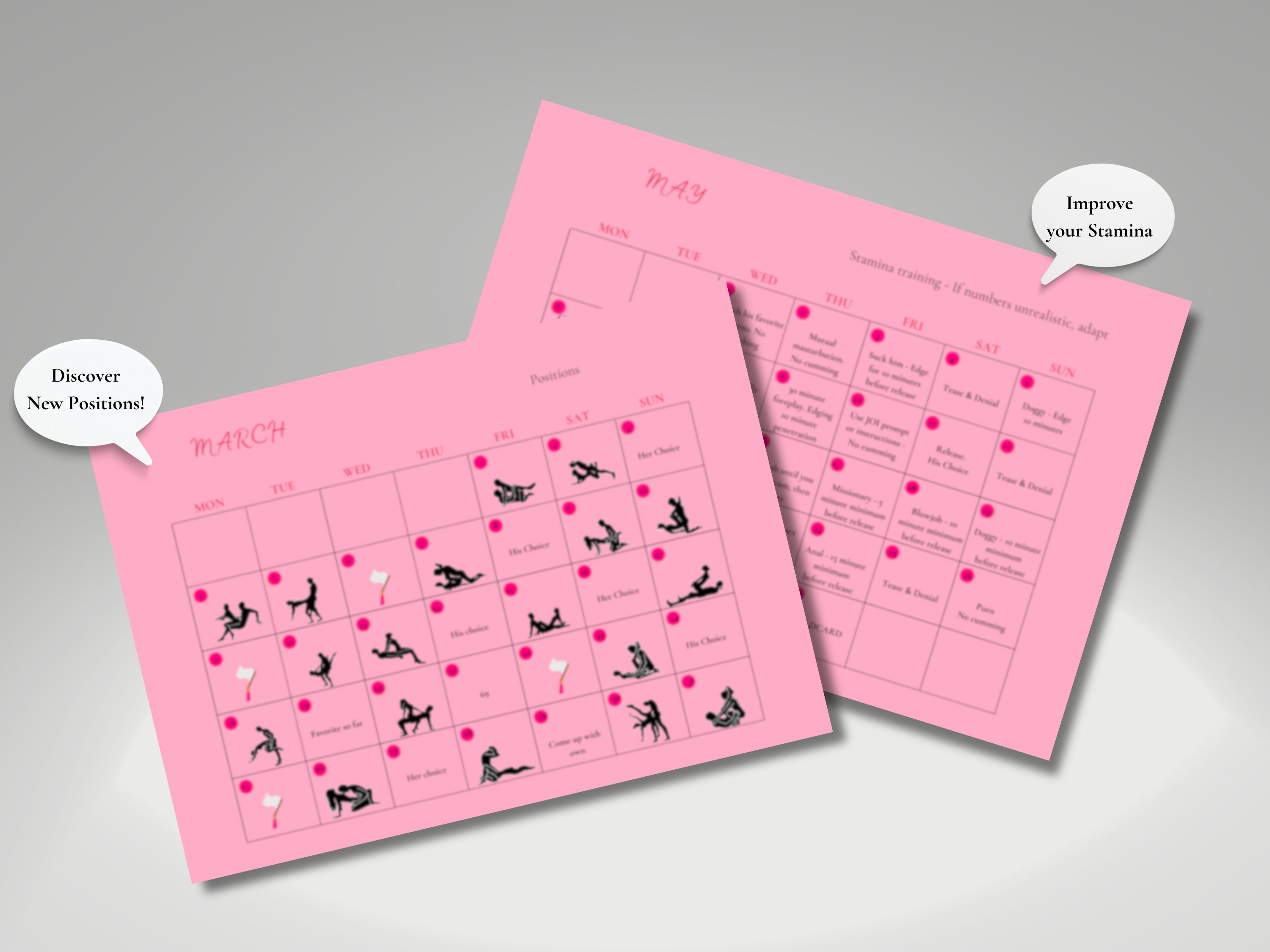 Kink and Fetish Calendar 2024 - BDSM, Roleplay (digital Download) - Etsy