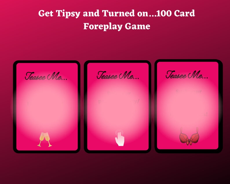 Kinky Foreplay Couples Card Game Bundle - Printable Drinking Sex Game ...