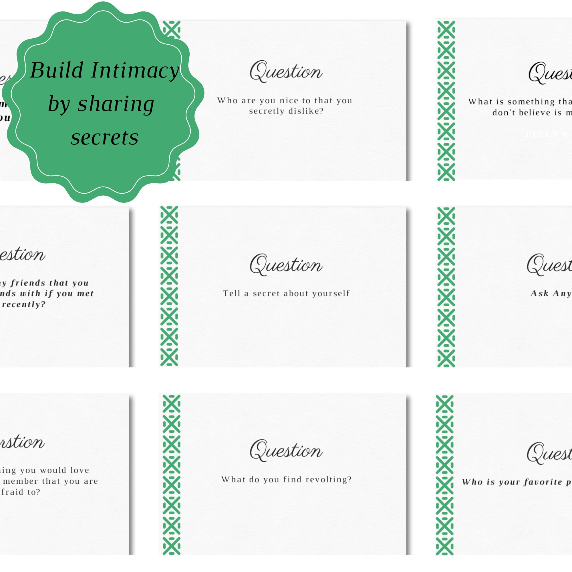 Relationship Cards Printable Couples Date Night Cards Instant Digital ...