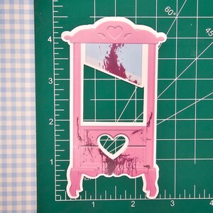 Pink Guillotine Sticker - Etsy