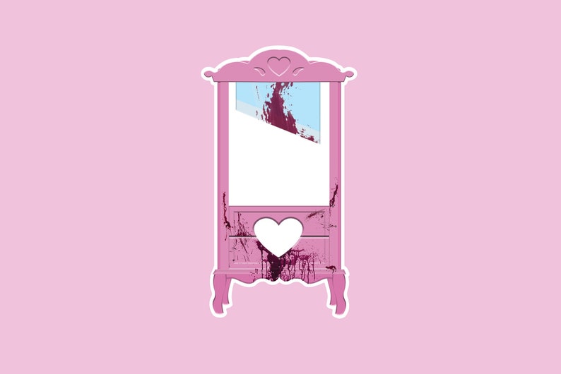 Pink Guillotine Sticker - Etsy