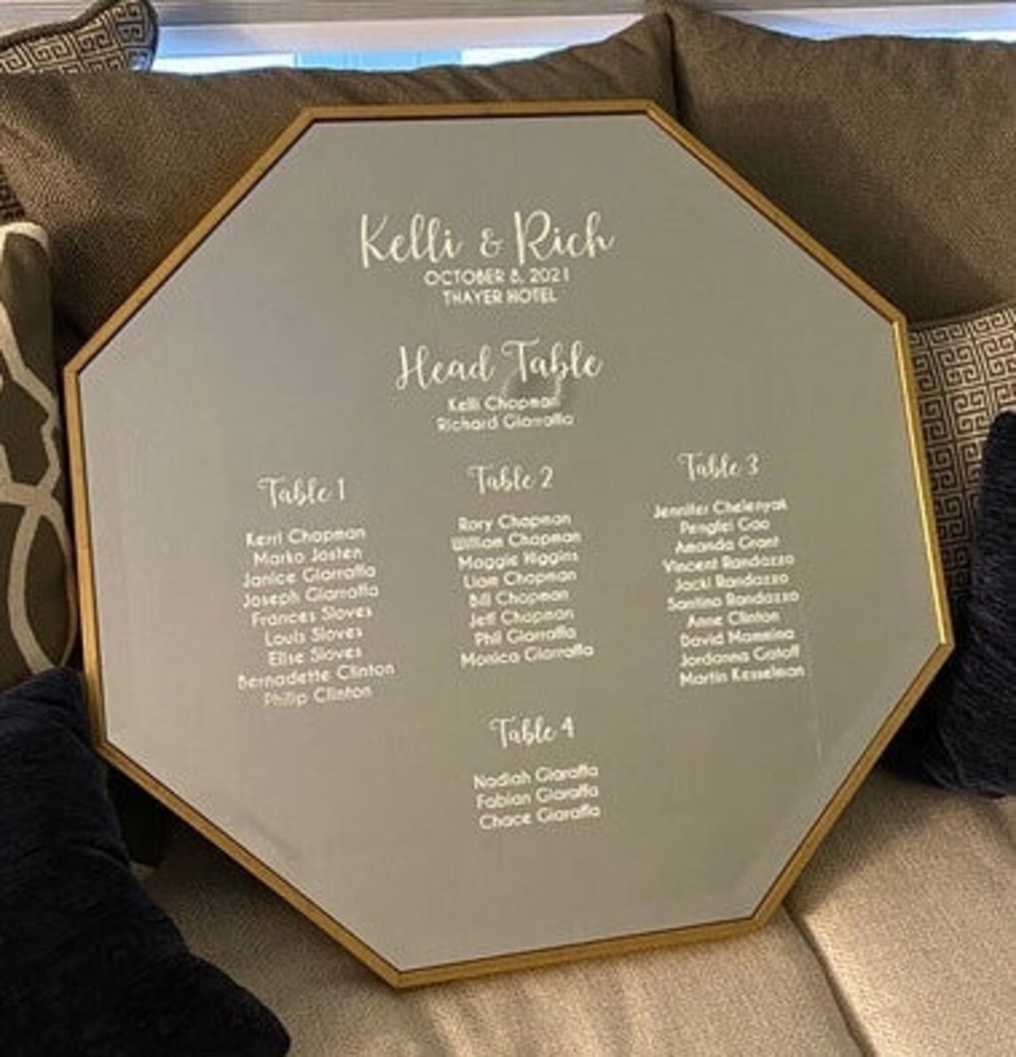 Mirror Seating Chart - Etsy