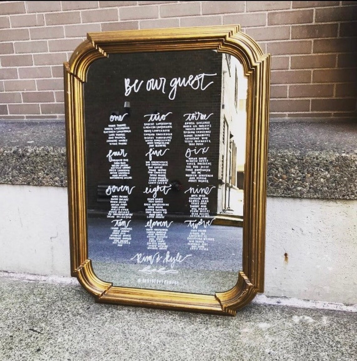 Mirror Seating Chart - Etsy