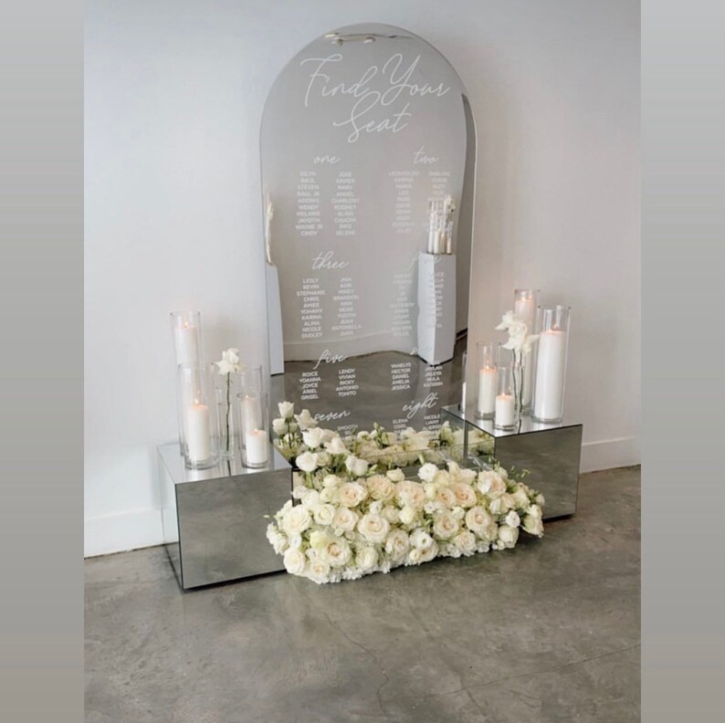 Mirror Seating Chart - Etsy