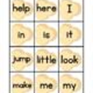 Pre-kindergarten Dolch Sight Word Popcorn Game | Preschool Fry Center ...