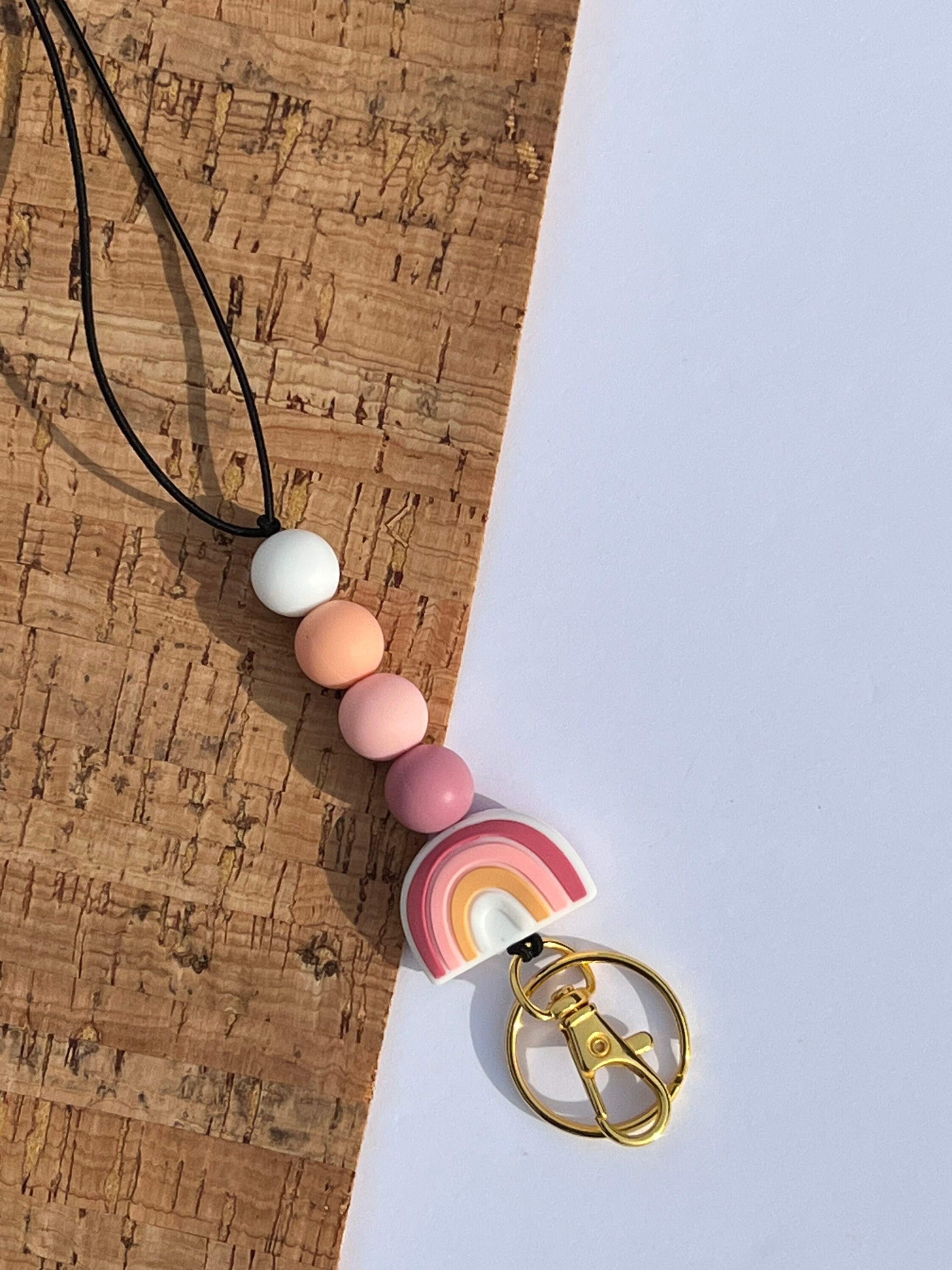 Boho Rainbow Lanyard Cute Beaded Lanyards for Women - Etsy