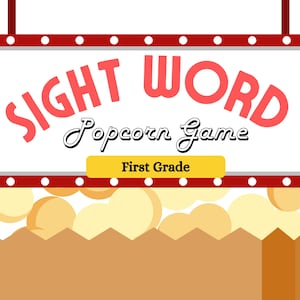 1st Grade Dolch Sight Word Popcorn Game | First Year Grades Fry Center ...