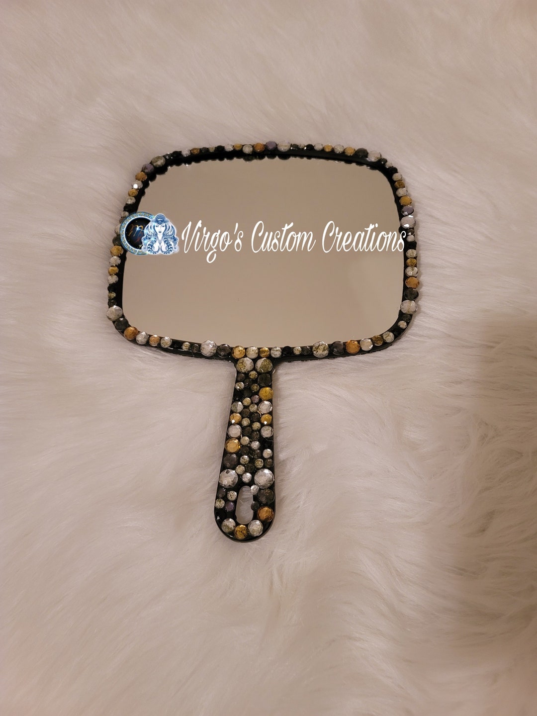Custom Bling Mirrors, Handmade Mirrors, Bling Mirrors, Salon Bling ...
