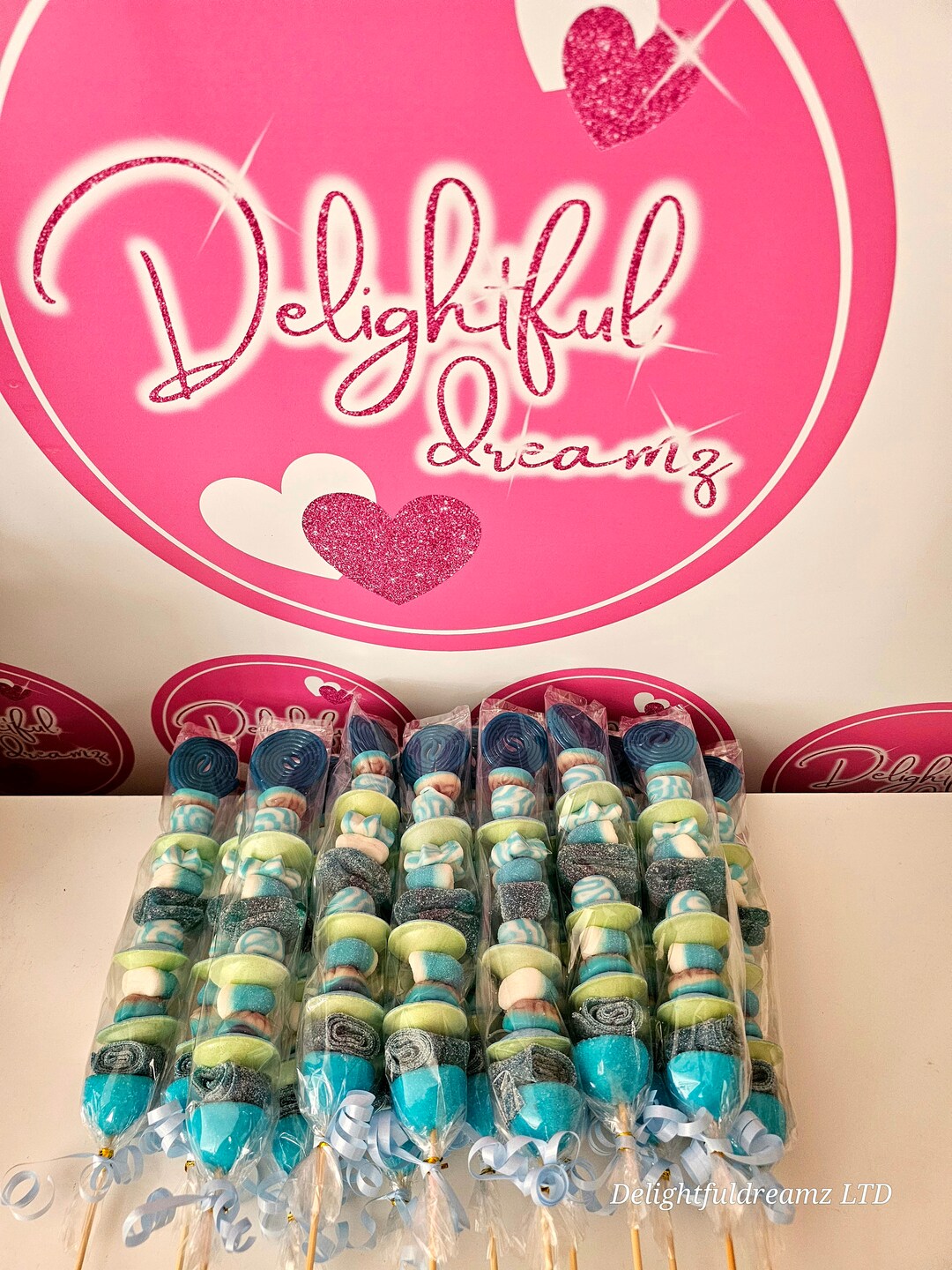 Sweet Kebab Blue Sweet Kebab Birthday Sweets Blue - Etsy