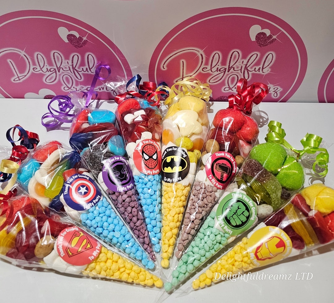 Sweet Cones Super Hero Hulk Spiderman Batman Black Panther - Etsy