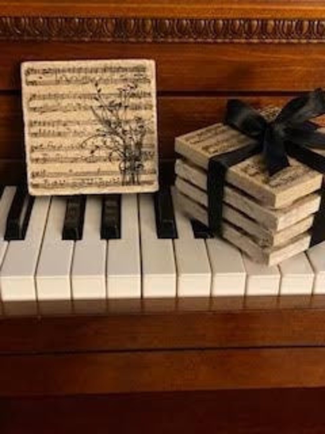 Music Notes Coaster Set 1 Design/set - Etsy