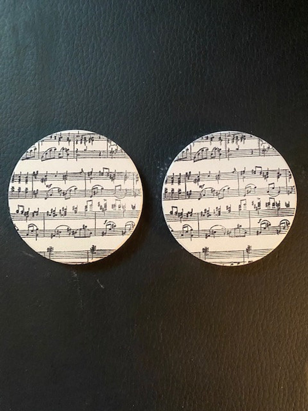 Music Notes Car Coaster - Etsy