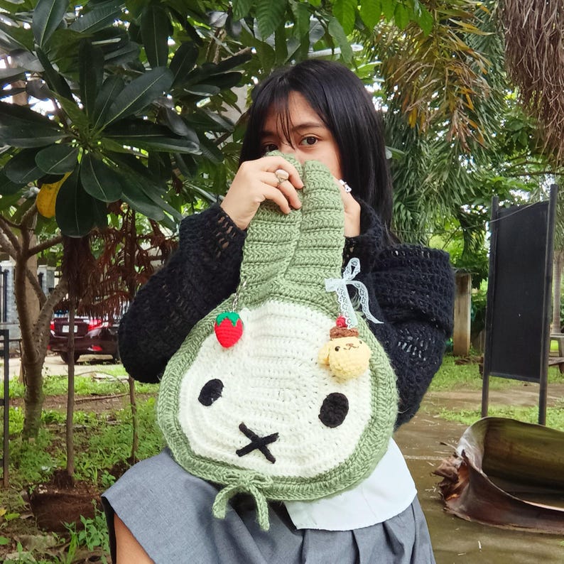 Bunny Bag // Crochet Bag Pattern • Rabbit Tote/shoulder Bag - Etsy