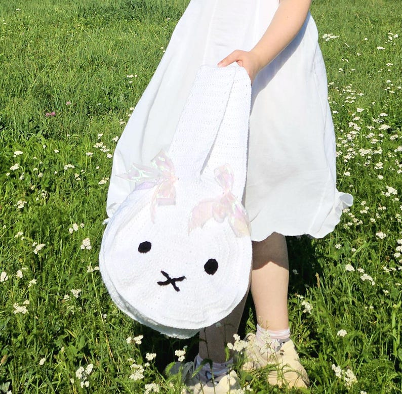 Bunny Bag // Crochet Bag Pattern • Rabbit Tote/shoulder Bag - Etsy
