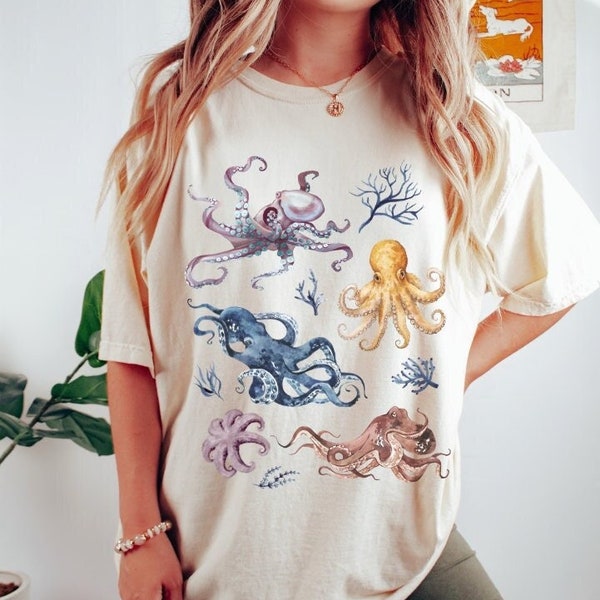 Octopus Tshirt - Etsy UK