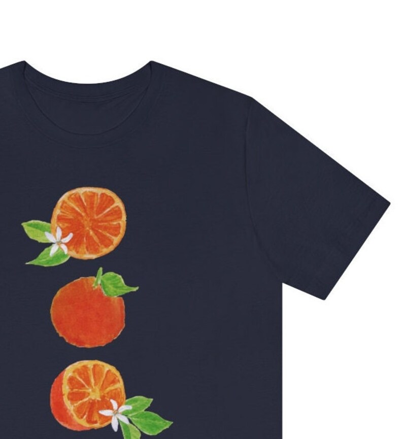 Orange Fruit Shirt Cottagecore Shirt Fruit Print Shirt - Etsy
