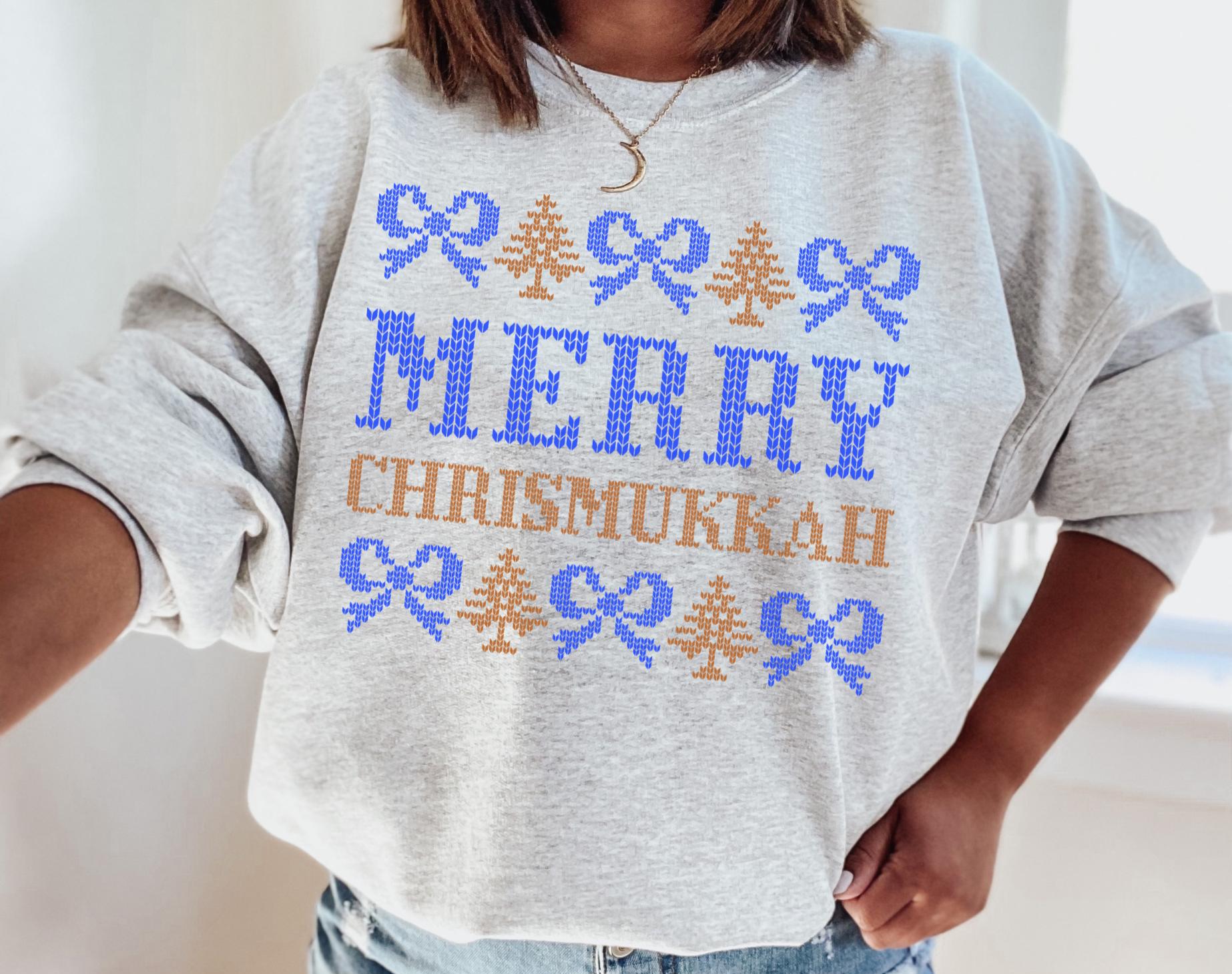 Chrismukkah Sweater Hanukkah Sweater Chanukah Sweater Hannukah Jewish ...