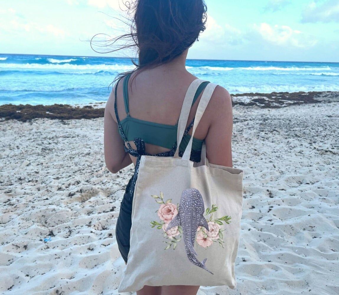 Whale Shark Tote Bag Whale Shark Gift Marine Biology Gift - Etsy