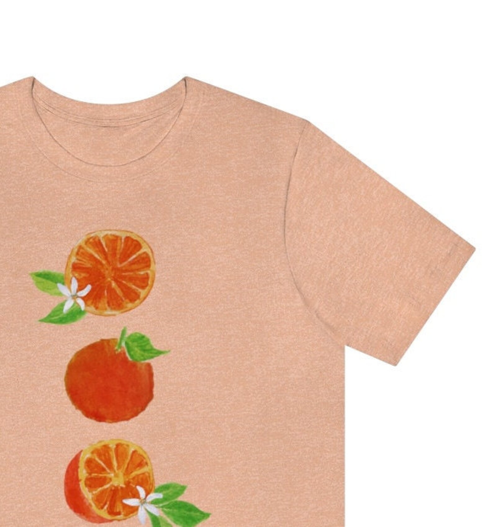 Orange Fruit Shirt Cottagecore Shirt Fruit Print Shirt - Etsy