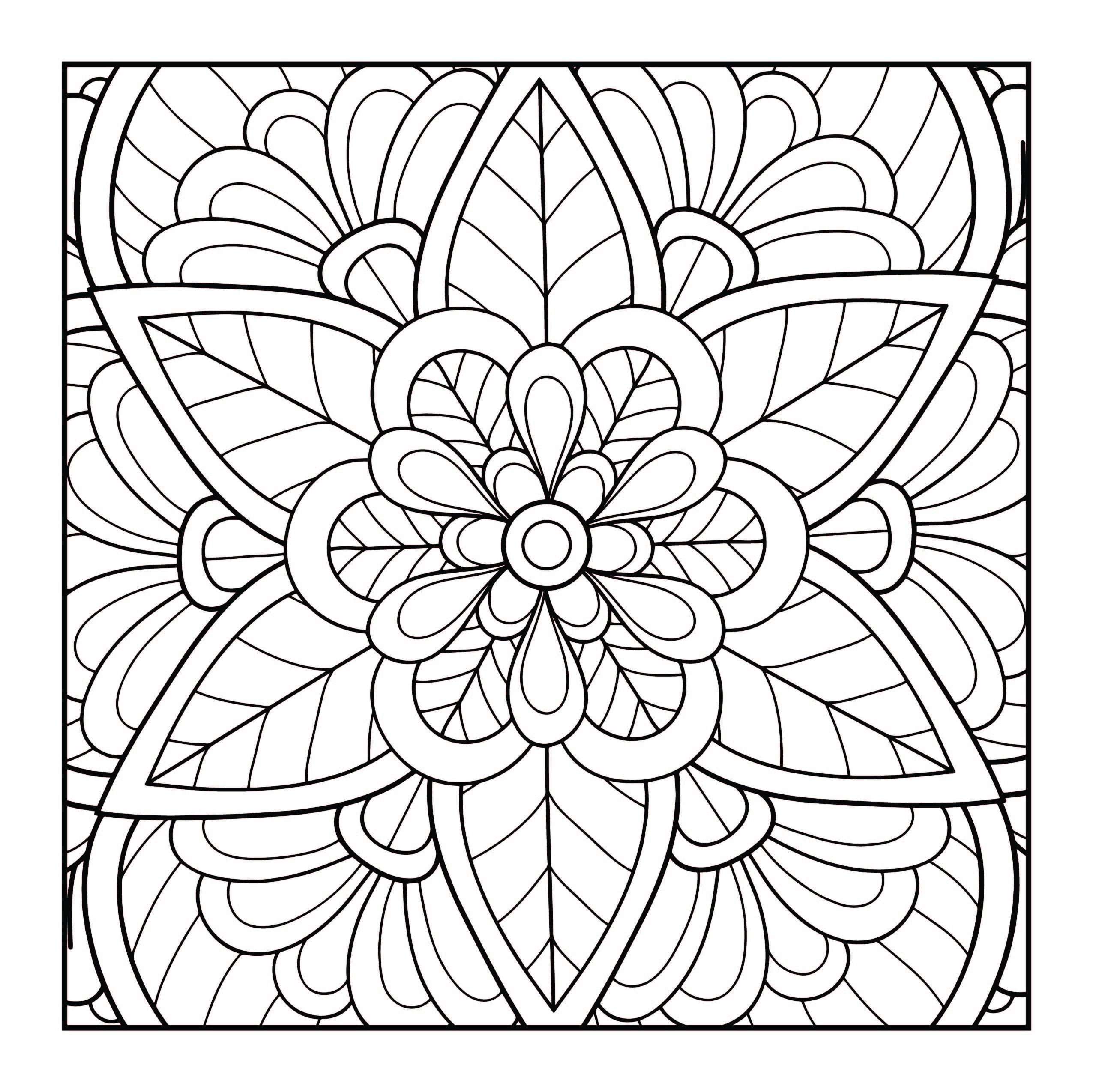 Printable Floral Coloring Book Pages - Etsy