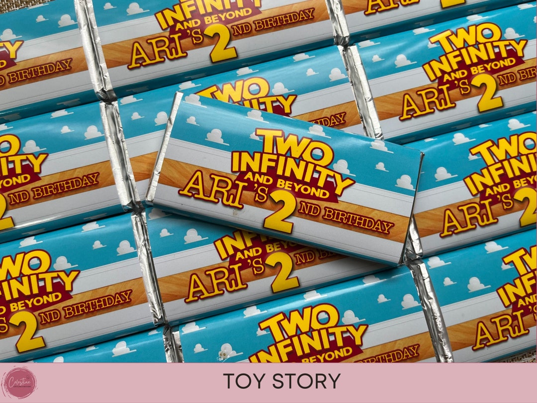 Toy Story Theme Party, Personalised Chocolate Bars, Party Favours ...