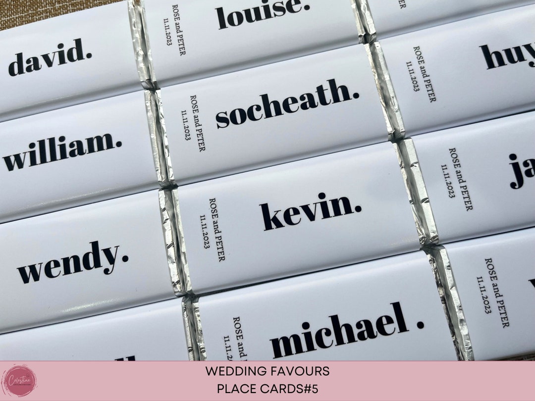 Wedding Chocolate Bars, Wedding Favours, Wedding Bonbonniere, Wedding ...