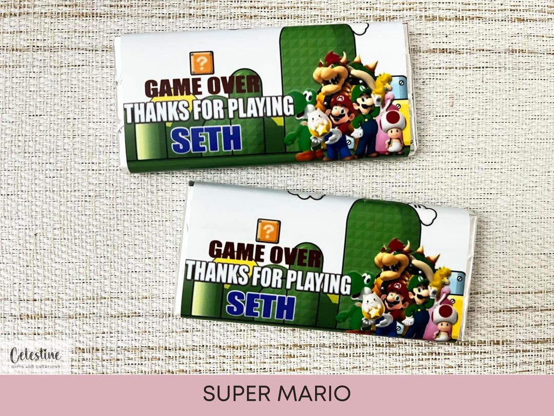 Personalised Chocolate Bars, Party Favours, Birthday Favours, Super ...