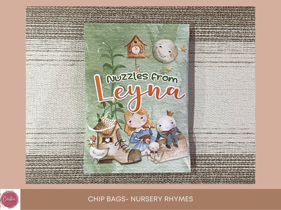 Personalised Chip Bags, Chip Bags, Chip Packets, Nursery Rhymes ...