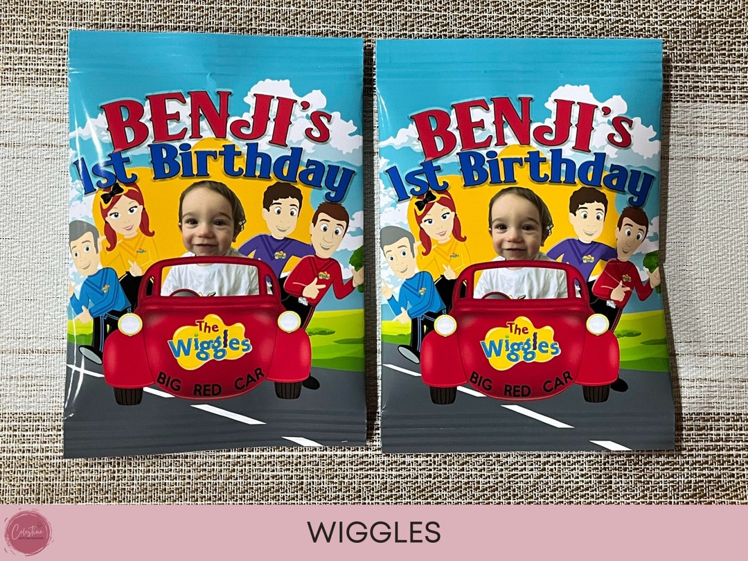 Personalised Chip Bags, Chip Packets, Wiggles Theme Party, Wiggles ...