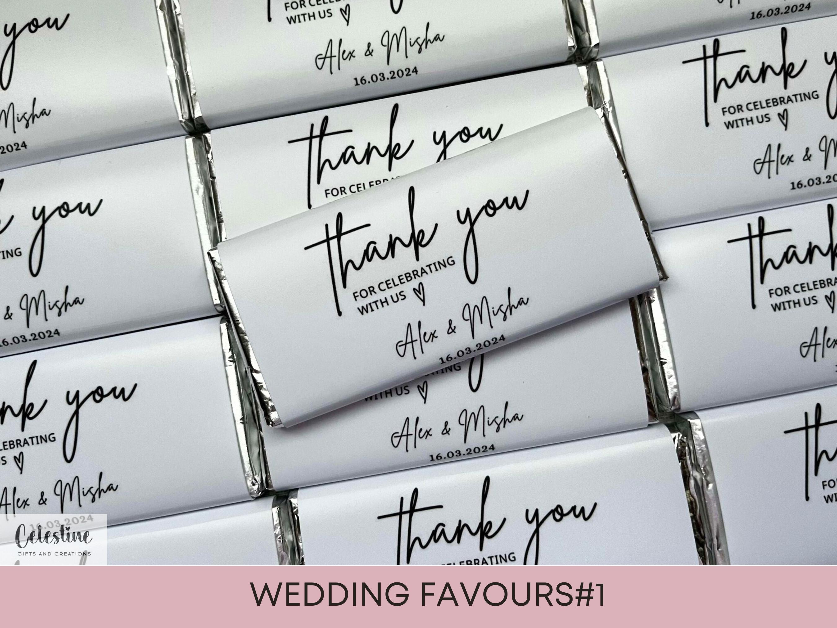 Wedding Chocolate Bars, Wedding Favours, Birthday Favours, Personalised ...
