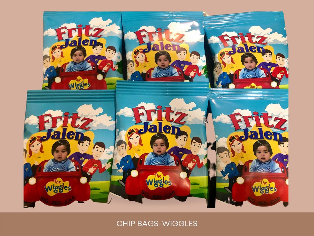 Personalised Chip Bags, Chip Bags, Chip Packets, Party Favours, Wiggles ...