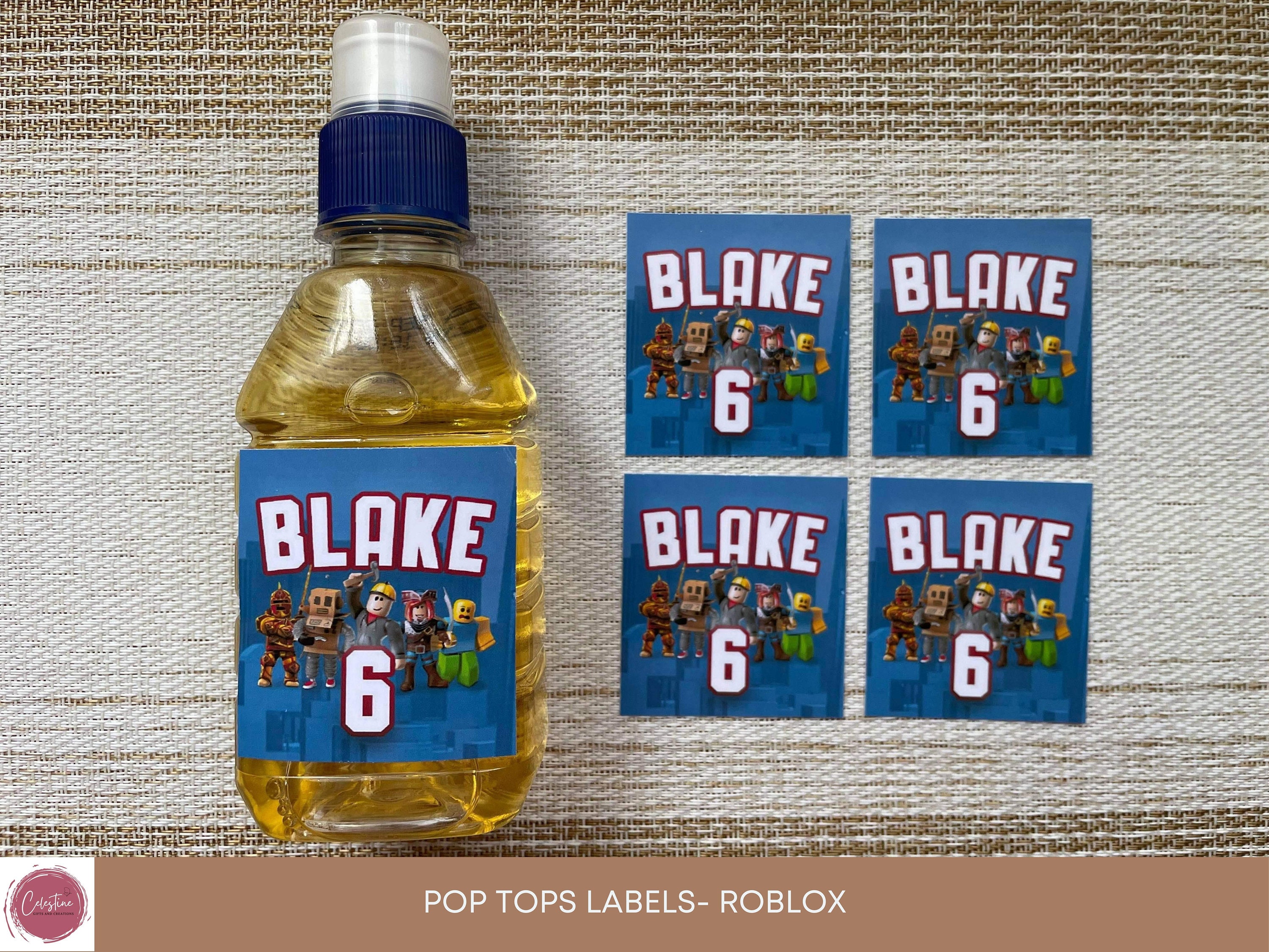 PRINTED Pop Tops Labels, Pop Tops Labels, Roblox Pop Tops Labels ...