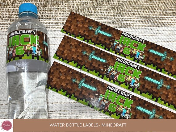 Minecraft Bottle Wrap