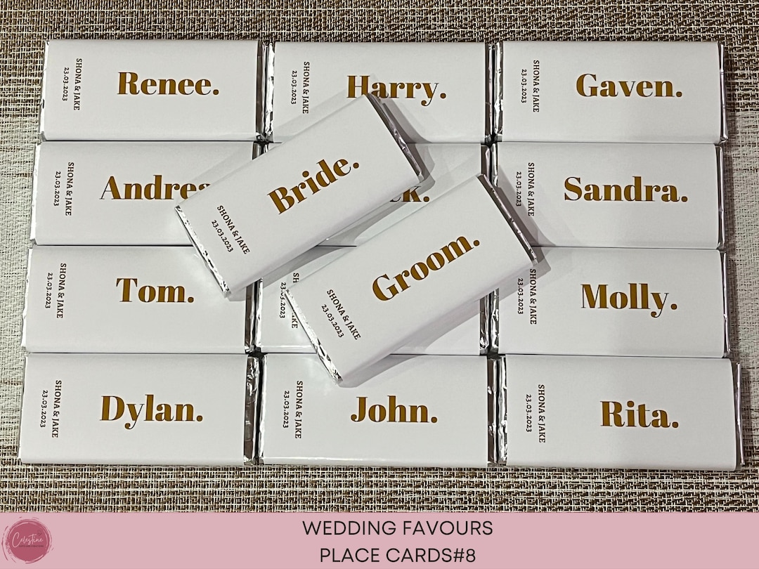Wedding Chocolate Bars, Wedding Favours, Wedding Bonbonniere, Wedding ...